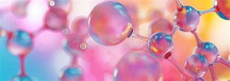 Network Of Molecular Bonds Of Biochemical Elements Stock Illustration