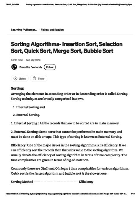 Sorting Algorithms Insertion Selection Quick Merge Bubble Cs101
