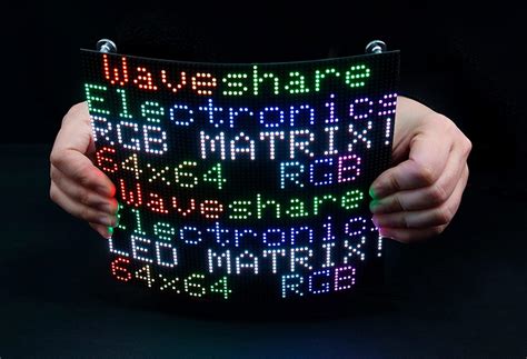 Flexible Rgb Full Color Led Matrix Panel 64x64 Pixels 4096