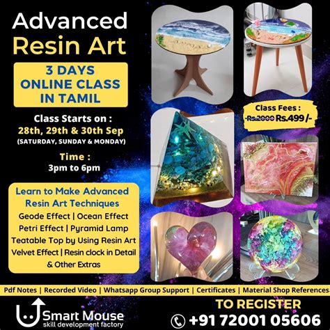 Resin Art Online Class Resin Art Class Smart Mouse