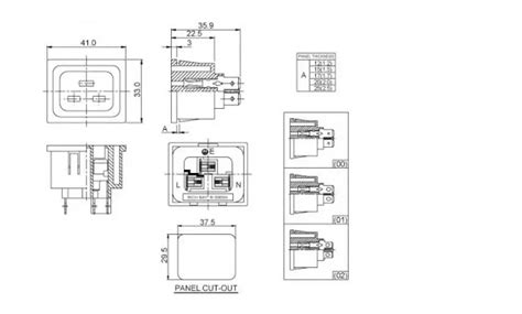 C19 Industrial Outlet Socket Iec C19 Female Power Connector 16a 250v Insert Type Buy