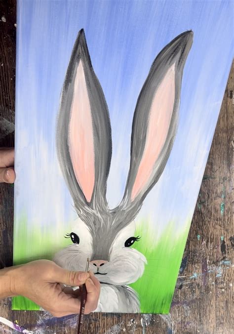 Rabbit Painting Online Acrylic Tutorial For Beginners