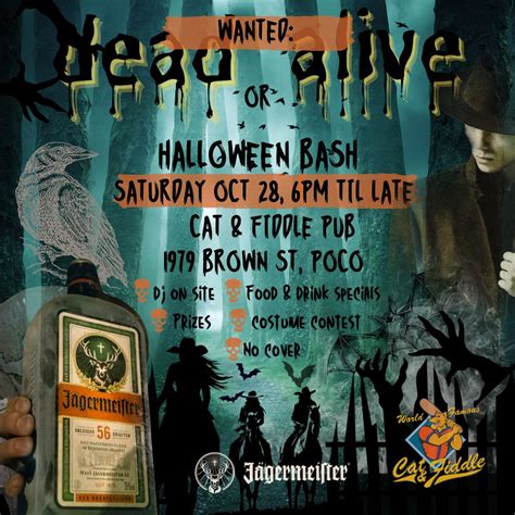 Halloween Bash Cat And Fiddle Pub