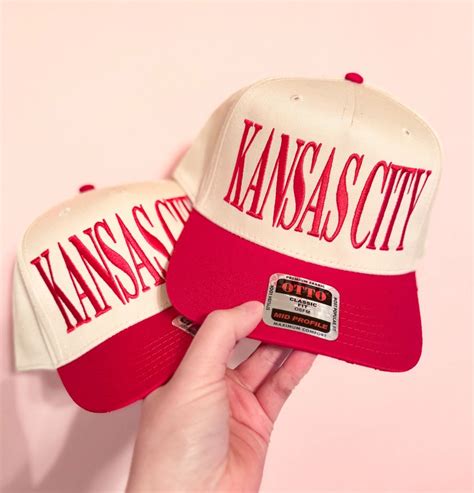 Kansas City Red Vintage Trucker Hat Fringe Western Wear