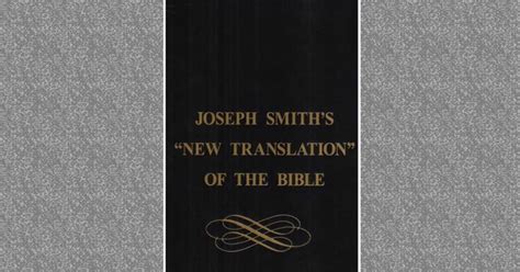 Resource 4 Joseph Smith Translation Of The Bible Scripture Notes