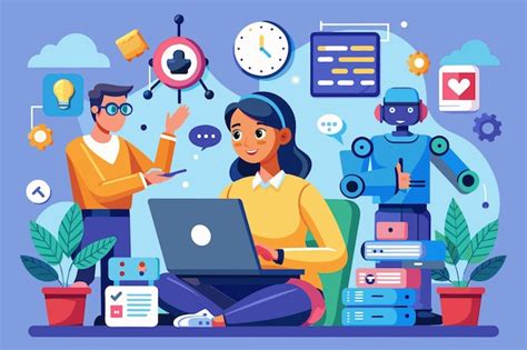 Premium Vector Aidriven Personal Assistants Managing Daily Tasks
