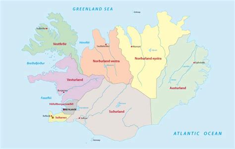 Iceland Map Map Of New Iceland And Its Provinces Rnationstates
