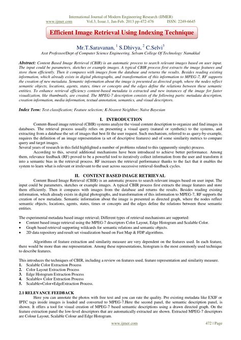 pdf efficient image retrieval using indexing technique pdf