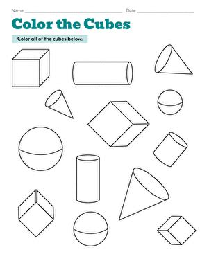 Printable Cube Worksheets
