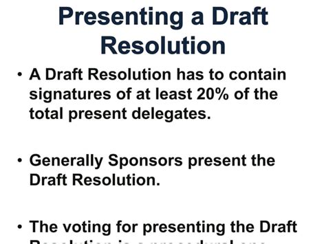 Mun Draft Resolution Basics Ppt