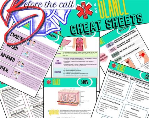 Emt Nremt Cheat Sheets And Study Guide For Test Prep Etsy