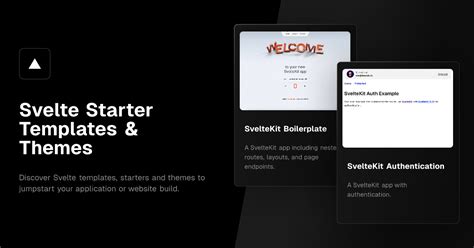 Svelte Starter Templates And Themes Vercel Svelte Starter Templates And Themes Vercel
