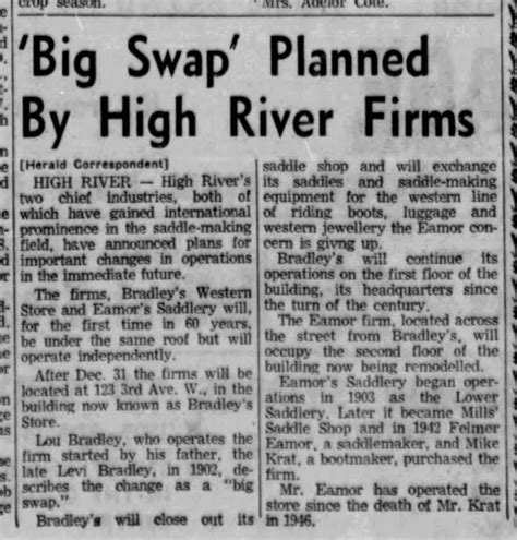 Eamer Eamor Felmer Saddle Shop History 1960 ™