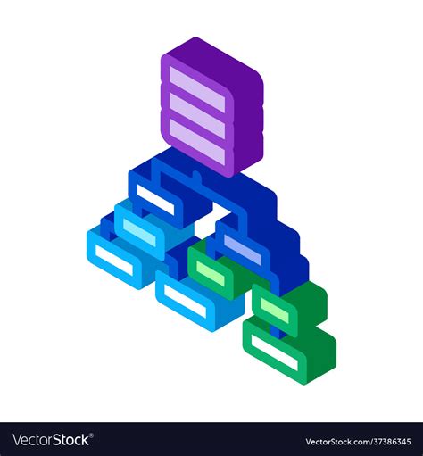 Classification Machine Learning Isometric Icon Vector Image