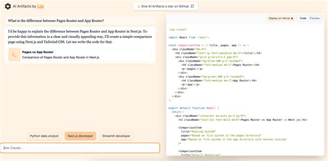 open source ai artifacts and code execution