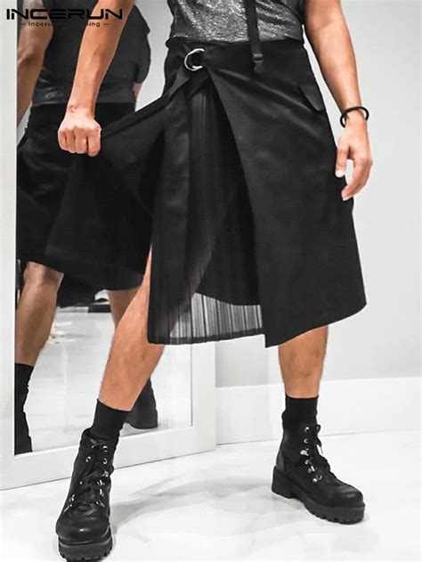 Fashion Well Fitting New Mens Knee Pantalons Casual Male Solid Loose