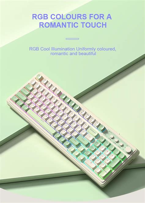 Aula S99 Rgb Membrane Keyboard 3mode Wireless Bluetooth Wired Keyboard