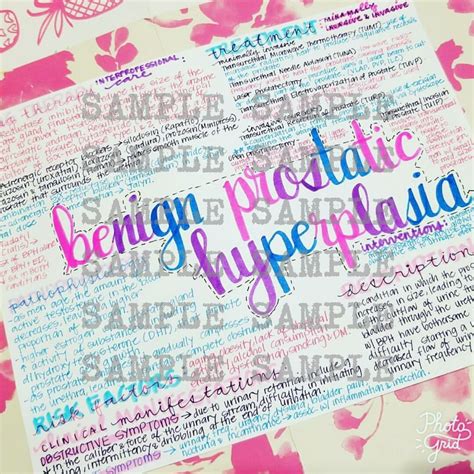 Benign Prostatic Hyperplasia Bph Nursing Notes Concept Map Medical Surgical Semester Etsy