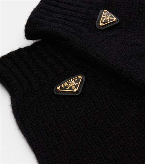 Virgin Wool Gloves In Black Prada Mytheresa