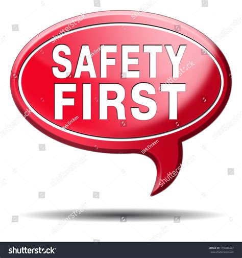 Safety First Rules Security Work Safe Stock Illustration 159284477