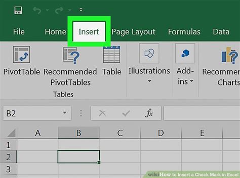 How To Insert A Check Mark In Excel Steps With Pictures