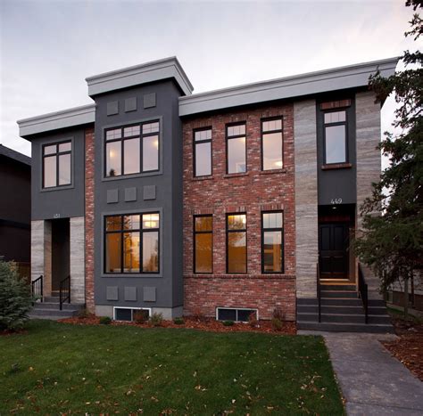 Executive Calgary Semi Detached Contemporary Exterior Calgary