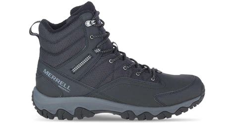 Merrell Akita Waterproof Hiking Boots In Blue For Men Lyst Uk