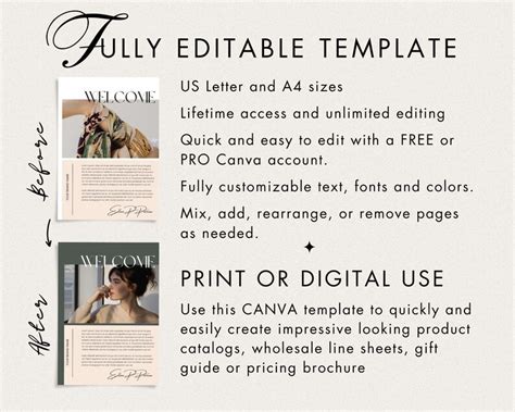 Canva Catalog Template Wholesale Product Catalog Product Line Sheet Template Canva Product