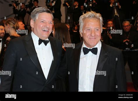 Ted Sarandos And Dustin Hoffman Leaving The The Meyerowitz Stories Screening During The 70th