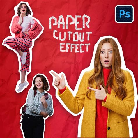 Create Paper Cut Out Effect In Photoshop In 2025 Paper Cutout Effect