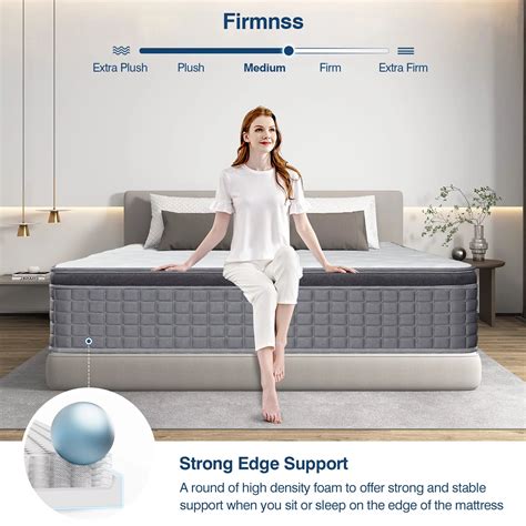 14 Inch King Hybrid Mattress Gel Memory Foam Pocket Spring Cooling