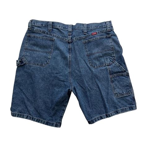 Vintage Wrangler Carpenter Denim Jean Short Mens Depop