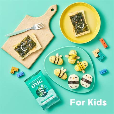 Buy 16 Pack Omg Oh My Gim Seaweed Snacks Sea Salt And Green Tea
