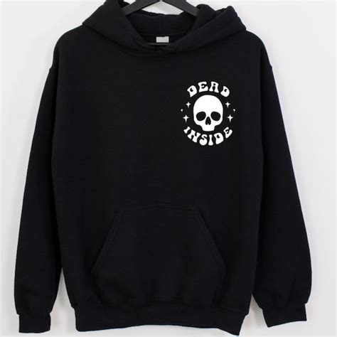Black Emo Hoodies Etsy