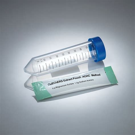 Aoac Extraction Kit Extraction Salts 50ml Tube With Centrifuge Tube Rack 6gmgso4 1 5g