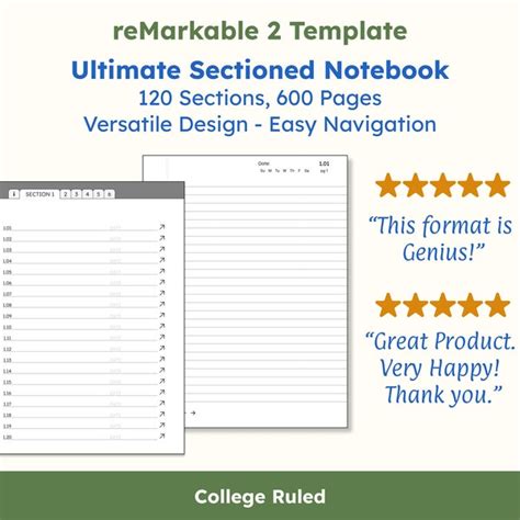 Remarkable 2 Meetings Template Etsy