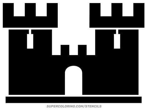 Kasteel Stencil Papercraft