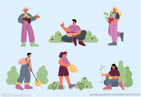 卡通种水果设计图职业人物人物图库设计图库昵图网