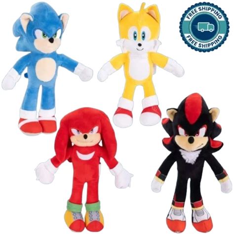Sonic The Hedgehog Plush Knuckles Tails Stuffed Teddy Bear Soft Toy Anime New £19 99 Picclick Uk