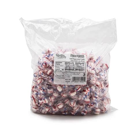 King Leo Red And White Peppermint Puffs Candy 5lb Bag