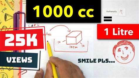 1 Litres Is Equal To 1000 Cubic Centimetre Concepts With Demonstration Activity Experiment