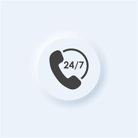 Premium Vector Vector Neumorphic Style Customer Call Support Button