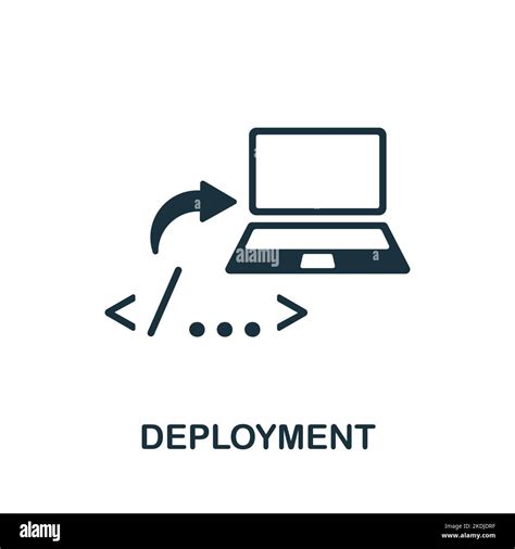Deployment Icon Simple Line Element Business Intelligence Symbol For