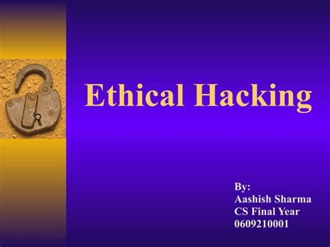 Ethical Hacking Ppt