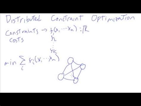Distributed Constraint Optimization YouTube