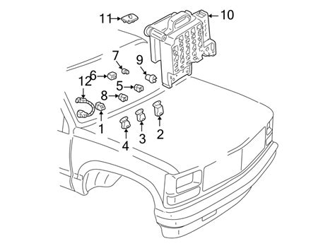 1997 Chevrolet K1500 Pickup 4wd Fuse Box Diagrams And Relay Locations