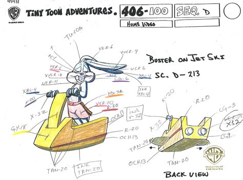 Tiny Toons Original Production Color Call Out Buster Amblin