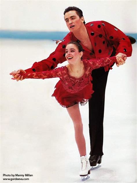 Ekaterina Gordeeva And Sergei Grinkov Performing Their Technical