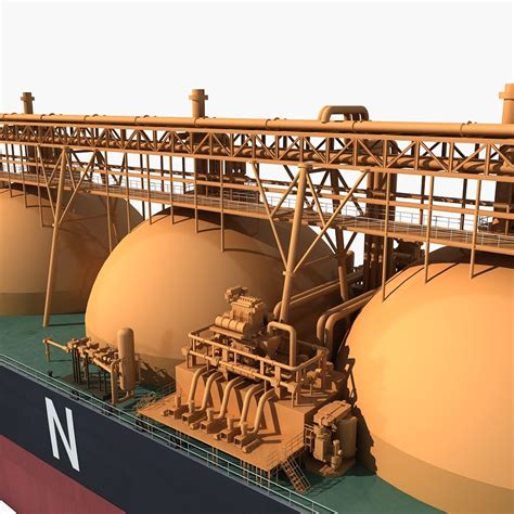 3d Lng Carrier Ship Model Turbosquid 1372921