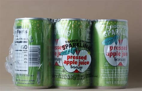 Trader Joes Sparkling Pressed Apple Juice Beverage